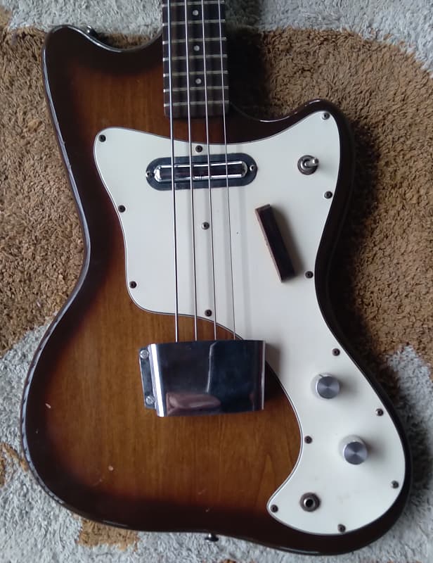 Danelectro/ Silvertone 1442L Bass Guitar mid-60s - brown | Reverb