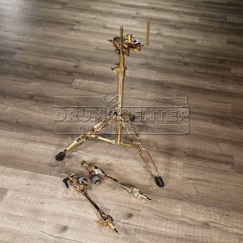 DW DWCP9799GD 9000 Series Heavy Duty Double Cymbal Stand Gold | Reverb