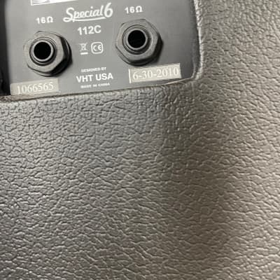 VHT Special 6 112C 1x12 Cabinet - Black | Reverb