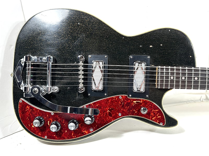 Silvertone modified vintage electric baritone guitar tuned B | Reverb