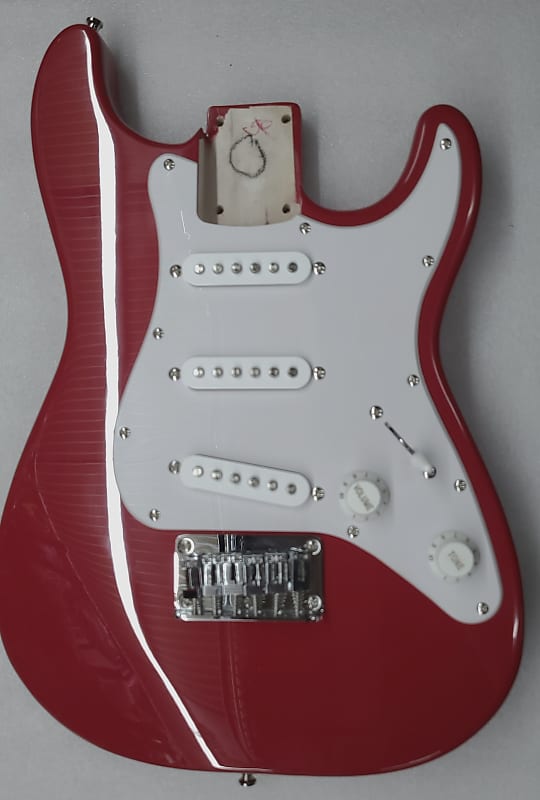 Squier Strat Mini Loaded Body Red | Reverb