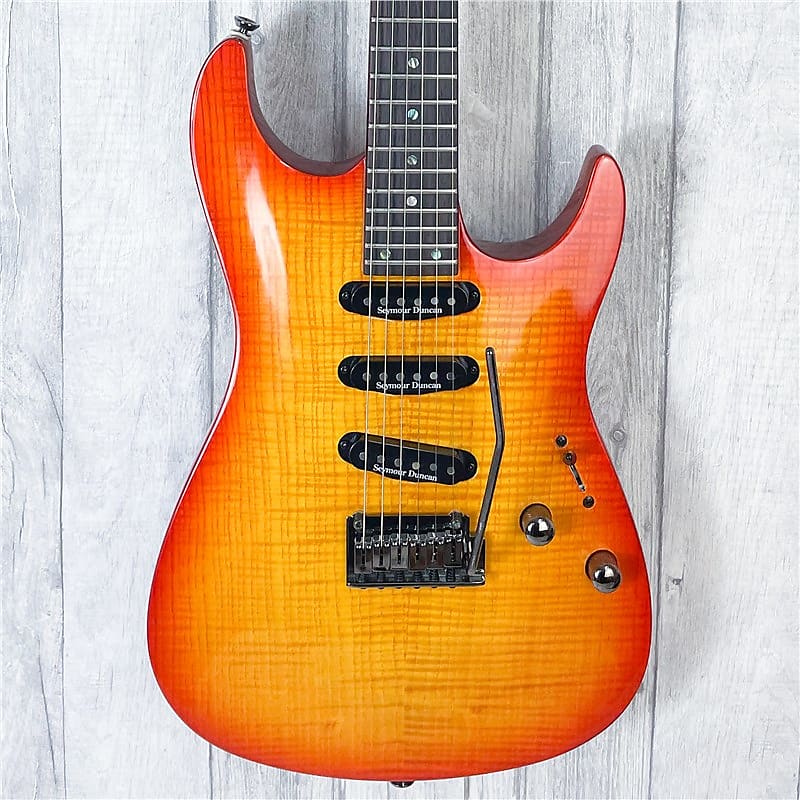 Fender Korean Showmaster SD (Seymour Duncans) Amber, | Reverb