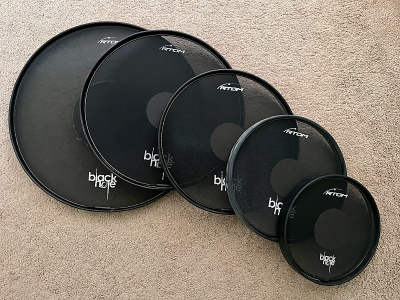 RTOM Black Hole 5pc. Practice Pad Set | Reverb
