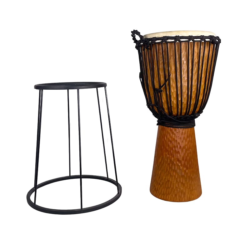 Toca Street Series 12" Djembe Large Cherry Stain w/Floor | Reverb