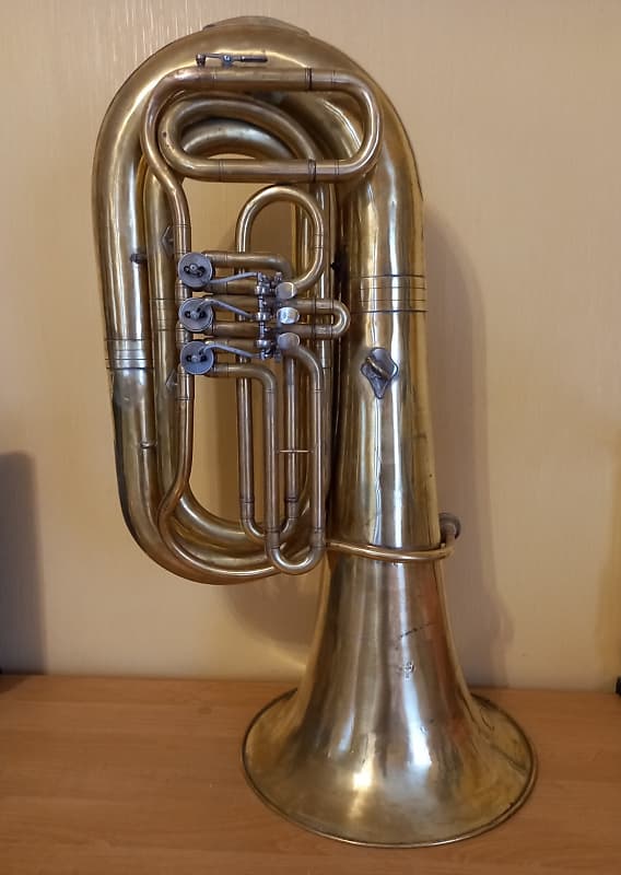 Tuba “Bb" Soviet 3 Valves Brass Pipe Wind Instrument Horn | Reverb