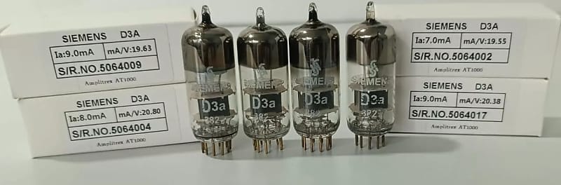 NOS Siemens D3a / 7721 Match quads 4 pcs Röhre Post Preamp | Reverb