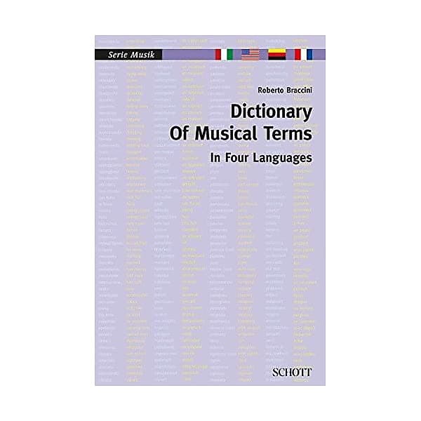 Dictionary of Musical Terms in Four Languages Braccini, | Reverb