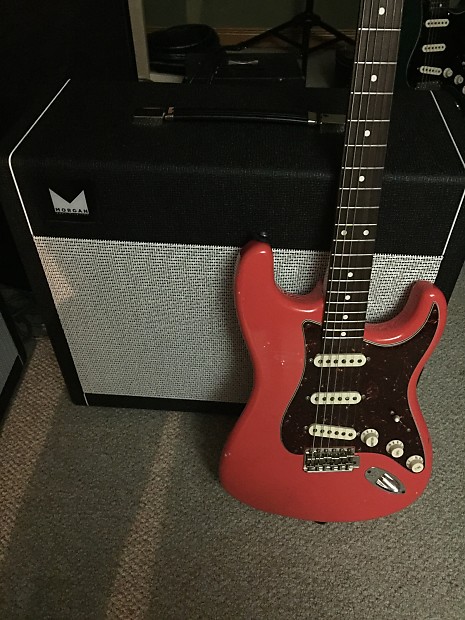 MJT Faded Fiesta Red Relic Strat Body | Reverb UK