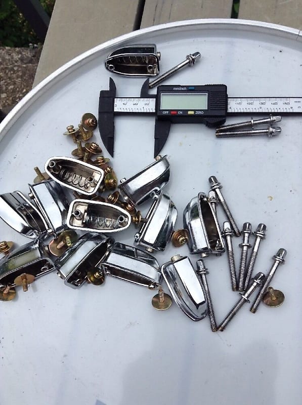 Generic Set of 12 35mm Drum Lugs & Tension Rods for Drum Kit. | Reverb