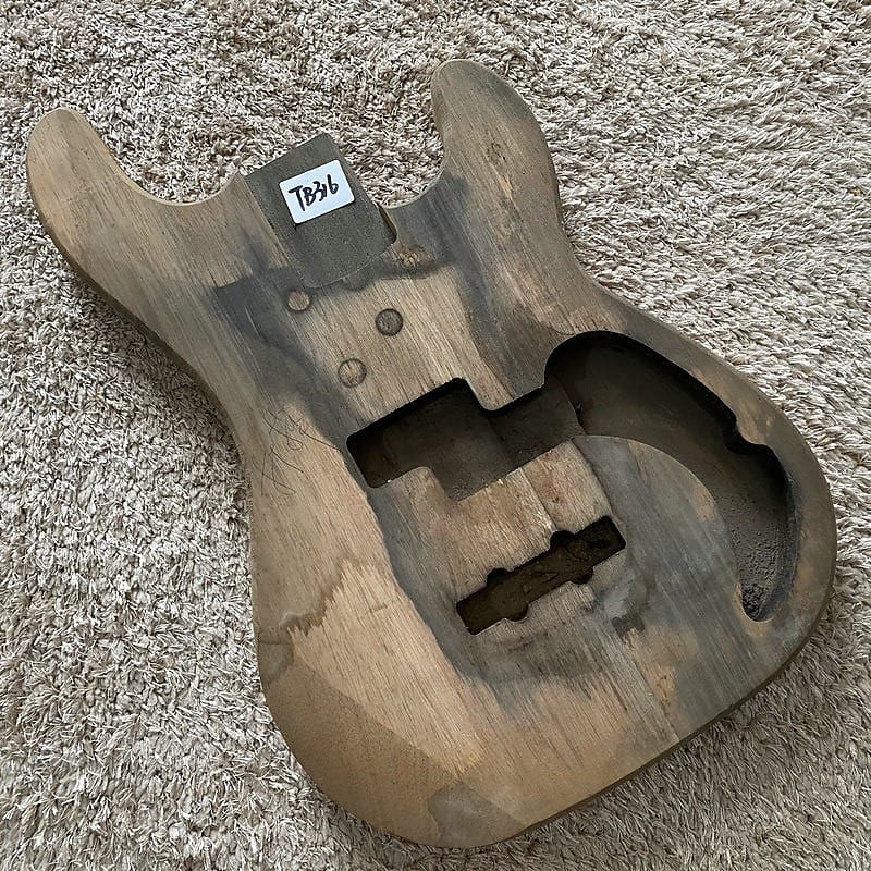 Solid Unfinished 4 String Bass Guitar Body | Reverb