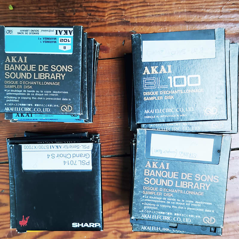 Akai AKAI Samples Disks for S612 S700 X7000 Vintage Analog | Reverb