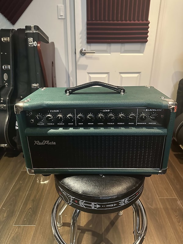 RedPlate Blackline Head EL34 Two Channel Amp - Elephant Green | Reverb