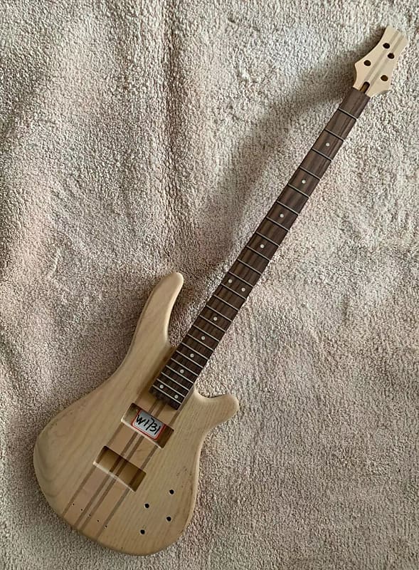 Solid 4 String Bass Guitar Ashwood Body with Maple Neck | Reverb