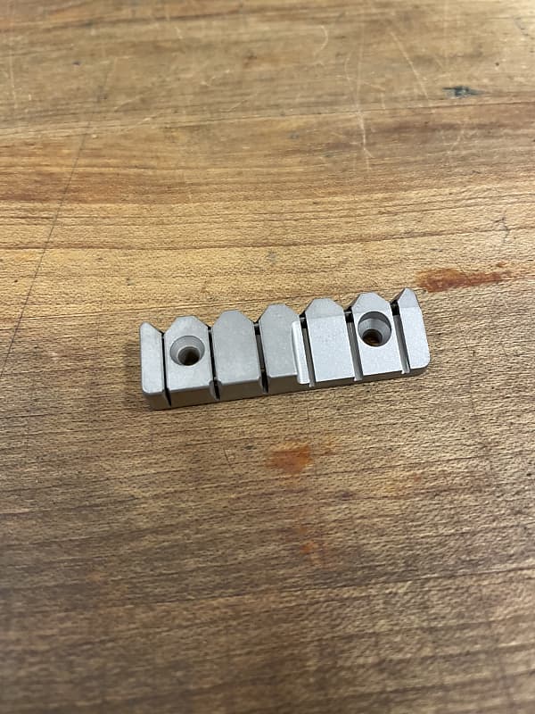 Rare Reissue Satin Nickel Wilkinson USA Split Nut Roller Nut | Reverb