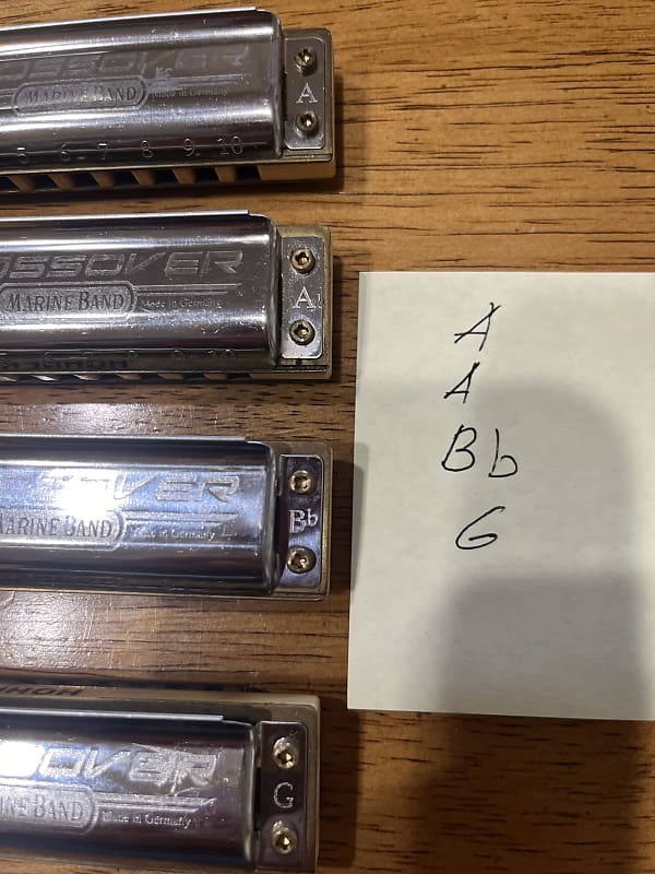 LOT OF 4 HOHNER MARINE BRAND HARMONICAS | Reverb
