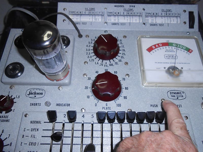 Jackson 598 Dynamic Tube tester- tests 6550-El84-12ax7 | Reverb