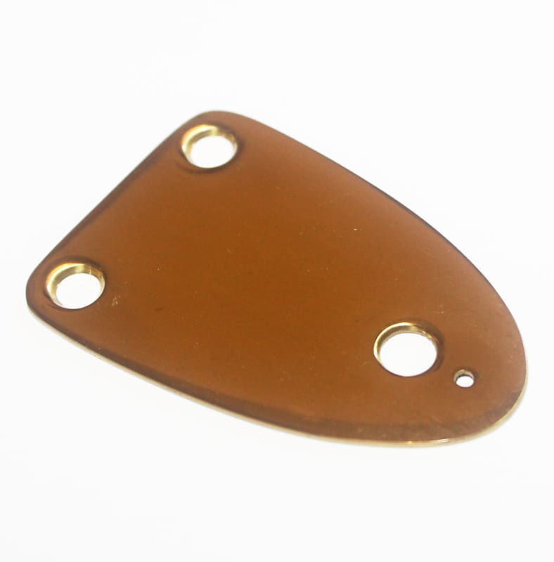 Vintage 1980's Schecter 3-bolt Brass Neck Plate Gold For | Reverb