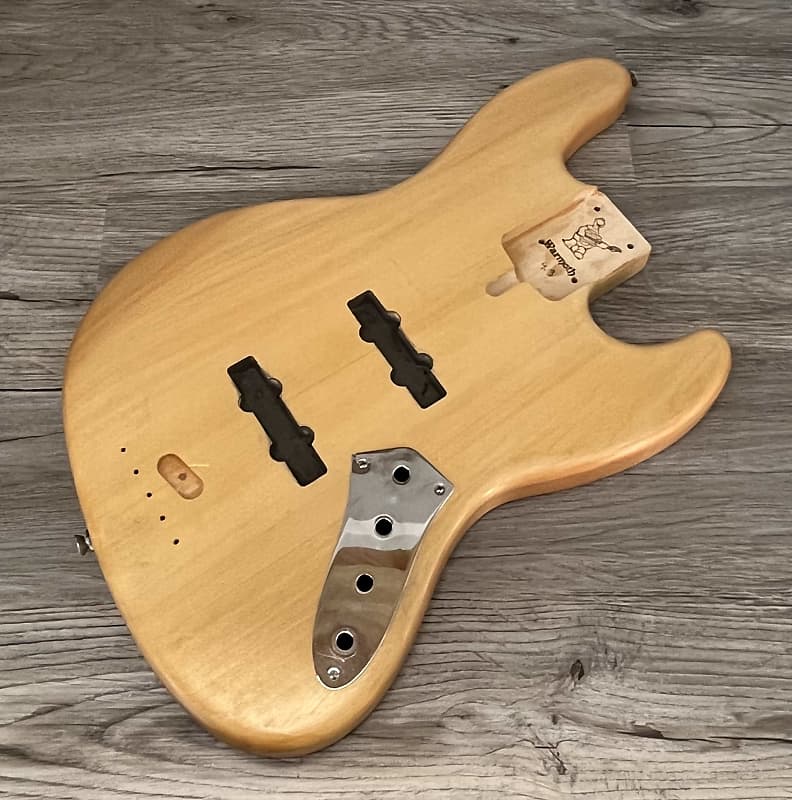 Warmoth Jazz Bass Body Extra Light (Gun Stock finish) | Reverb