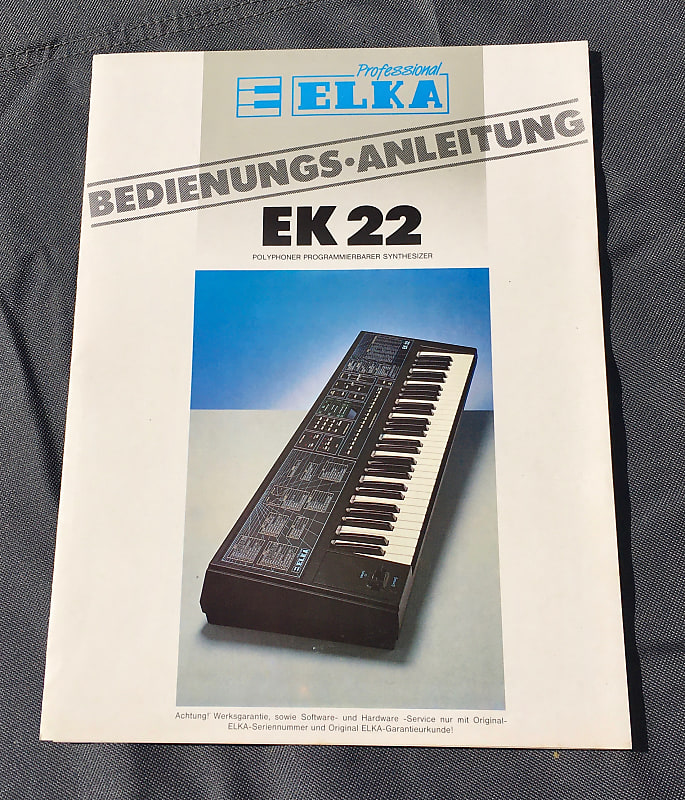 Elka EK-22 Vintage Brochure | Reverb