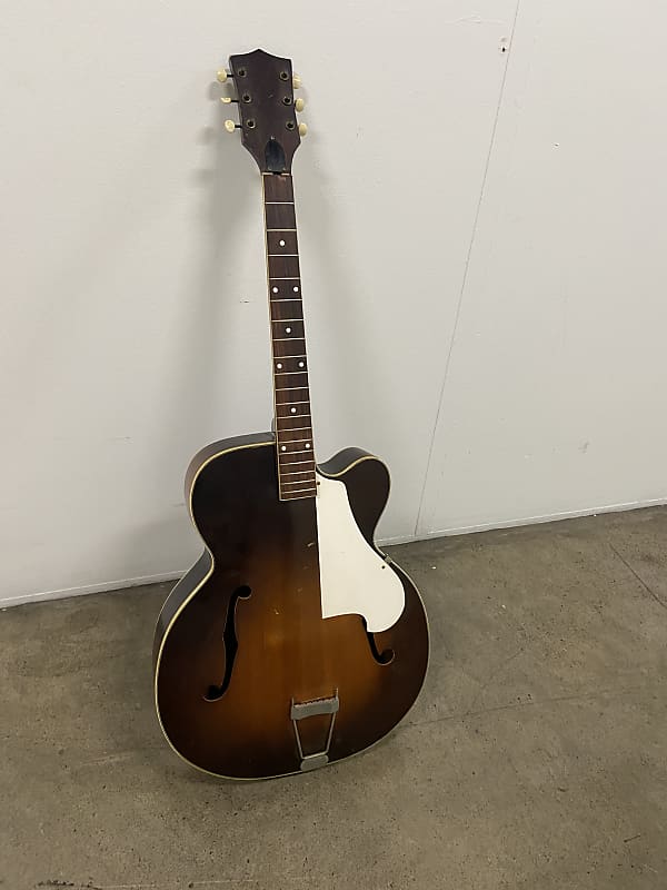 Kay Archtop Cutaway 1950s - Sunburst Project Guitar | Reverb