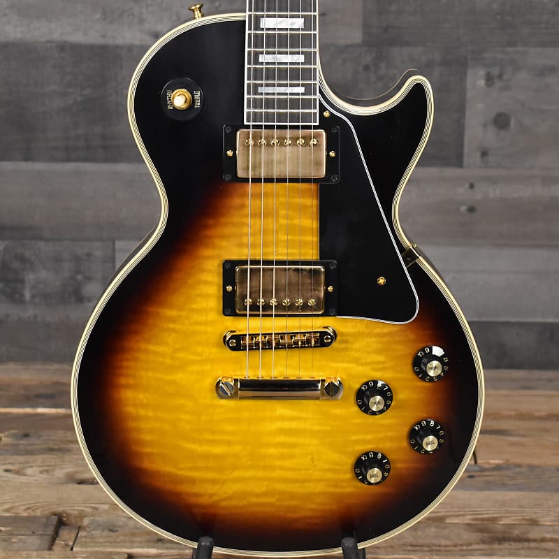 Gibson M2M Les Paul Custom - 70s Tobacco Burst VOS AAA Top | Reverb