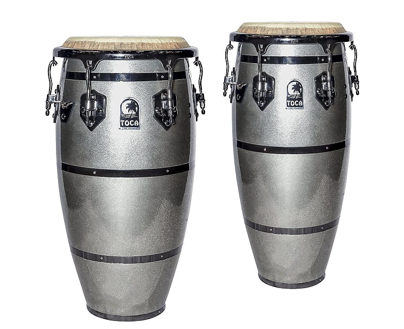 Toca Eric Velez Signature Tumba & Conga Drums Set - Gun Metal | Reverb