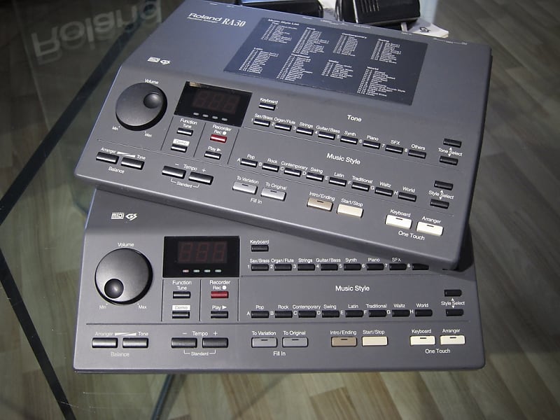 (2) Roland RA30 Realtime Arrangers MIDI with (2) Roland AC | Reverb