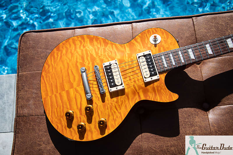 2022 Tokai LS162QZ TK - MONSTER AAAAA Quilt Top & Tortoise | Reverb