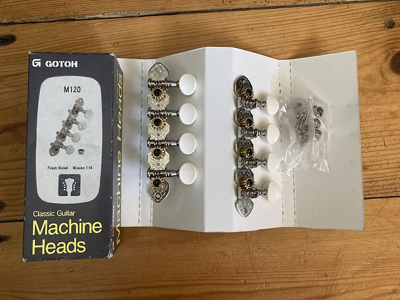 NOS GOTOH M120 Classic Mandolin Machine Heads Japan Nickel | Reverb