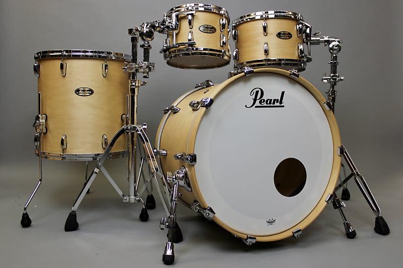 Pearl Masters Maple/Gum 4pc Shell Pack in Natural Maple | Reverb