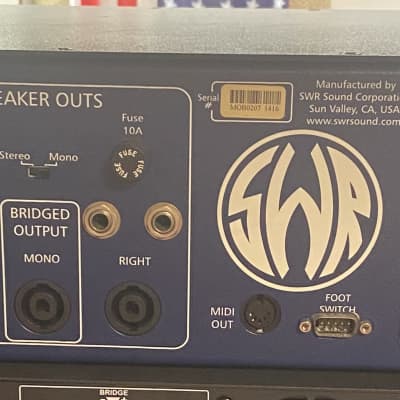 SWR Mo Bass 2002 - Blue / Silver Metal (See Photo) | Reverb