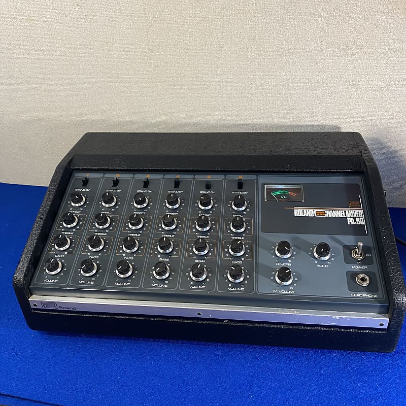 Gorgeous Roland PA-60 6-Channel mixing amplifier with reverb | Reverb