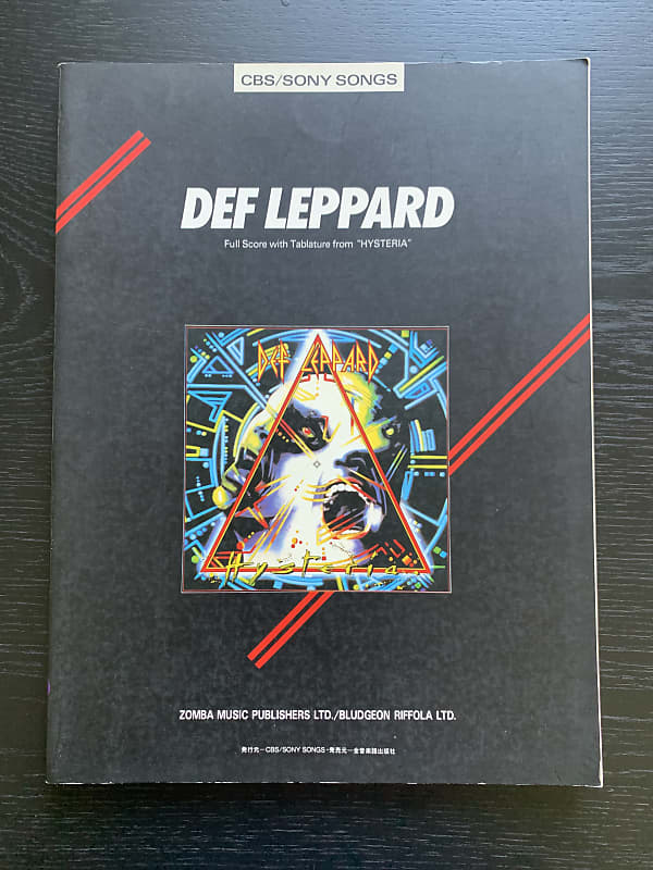 Def Leppard Hysteria tab book 1990 | Reverb
