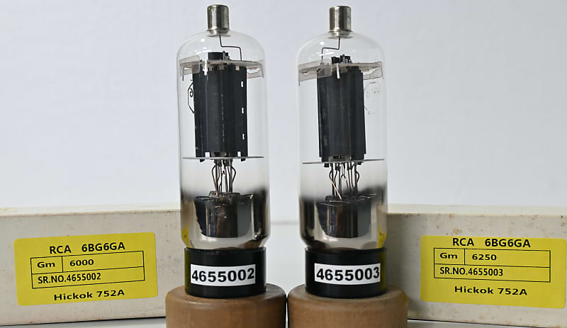 RCA 6BG6GA ELECTRON TUBE 6L6 SUBTITUTE made in USA 1MP 2PCS | Reverb