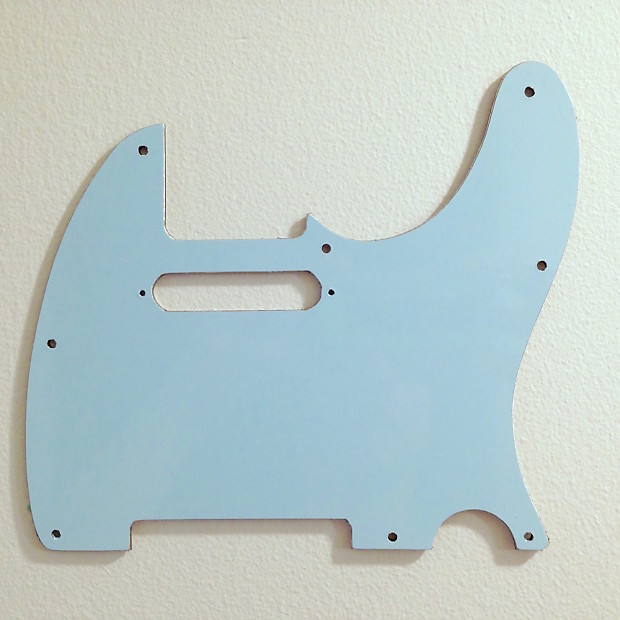 Sonic blue Telecaster pickguard. 3mm aluminum. High gloss | Reverb UK