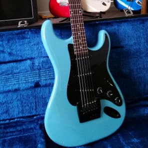 JB Player Super Strat 1983 Blue Set neck Matching Headstock | Reverb