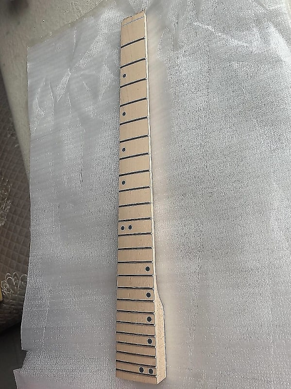 Unfinished Headless Guitar Maple Neck with 24 Frets | Reverb
