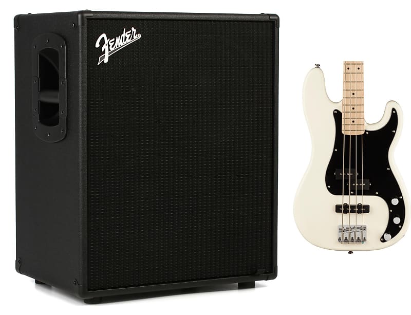 Fender Rumble 210 2x10" 700-watt Bass Cabinet - Black Grille | Reverb