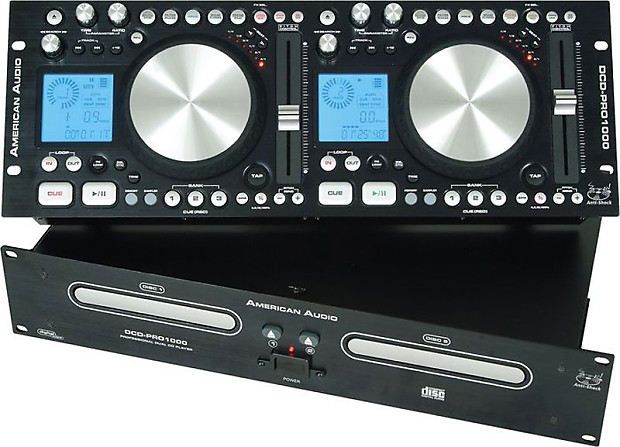 American DJ DCD-PRO1000 Pro Audio Rack Mount Dual CD Player | Reverb