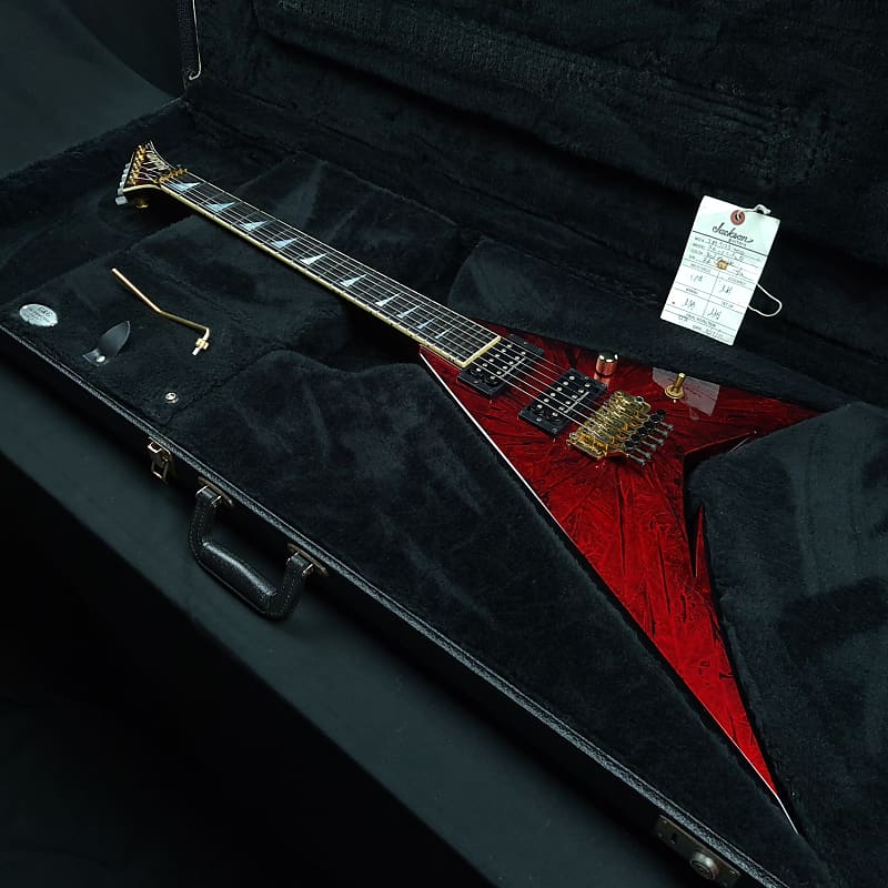 Jackson USA Custom Shop RR24 Rhoads w/ Cut Outs 2005 Red | Reverb