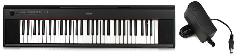 Yamaha Piaggero NP-12 61-key Portable Piano-Black Bundle with | Reverb