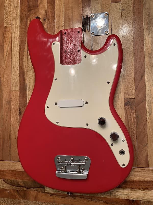 Squire Bronco Bass 2018 Red Gloss Loaded Body | Reverb UK