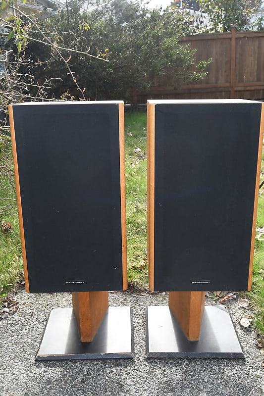 Dahlquist M-905 with stands late 80s - Oak | Reverb