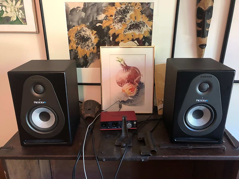 Samson Resolv SE5 2-Way Active 5" Black Studio Monitors | Reverb