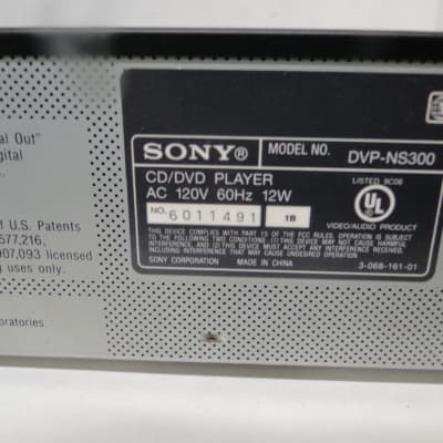Sony DVP-NS300 CD / DVD Player - Optical & Coaxial PCM Out | Reverb