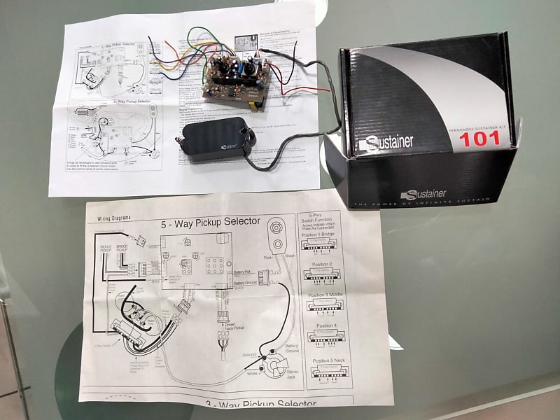 Fernandez ??? Sustainer FSK-101 Humbucker Pickup Kit - Black | Reverb