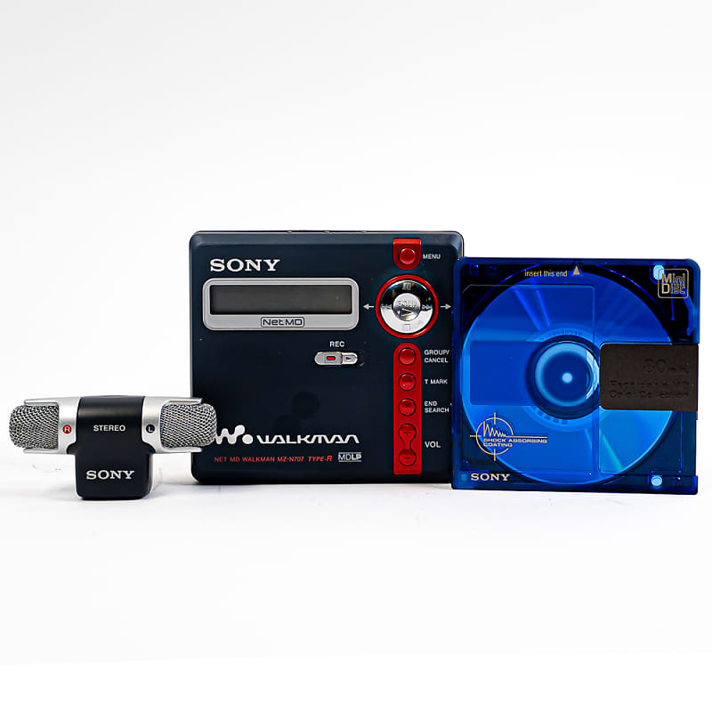 Sony MZ-N707 Mini Disc Walkman with Stereo Microphone and | Reverb