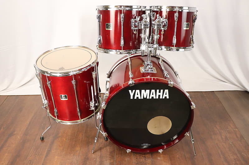 Yamaha 4pc Stage Custom Drum Kit Set Transparent Cherry | Reverb