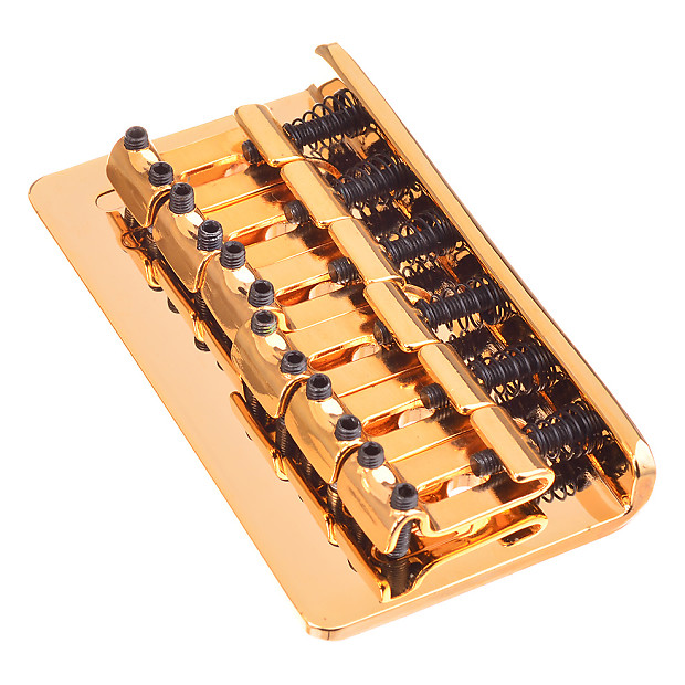 Gold Hardtail Strat/Tele Guitar Bridge | Reverb