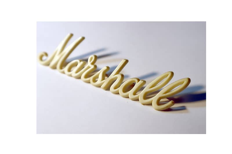 Vintage Marshall JMP 6” script logo 1969-75 | Reverb